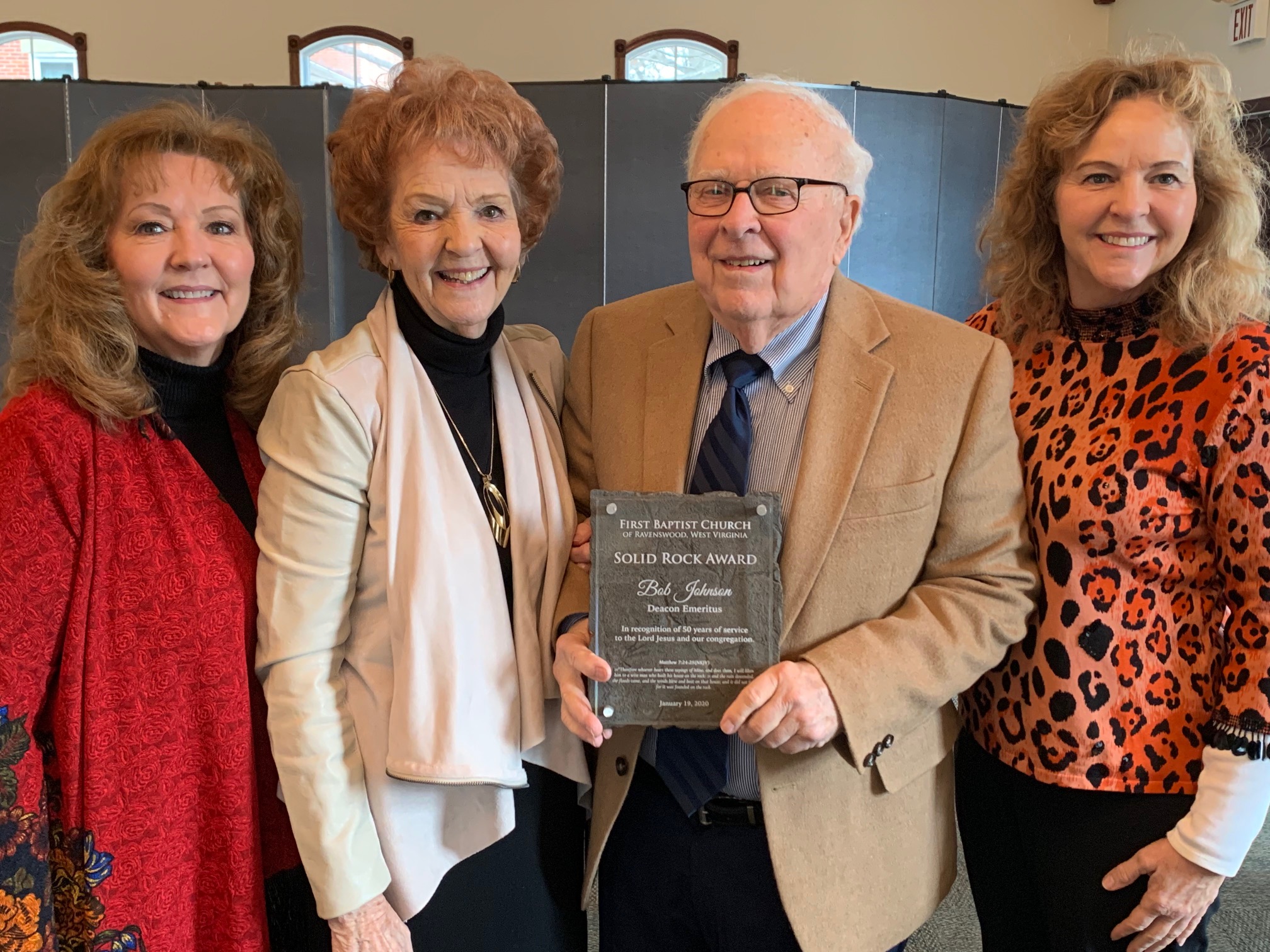 Bob Johnson Recognized – First Baptist Church of Ravenswood