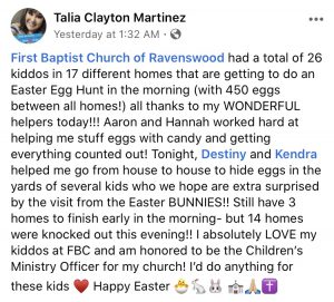 Easter Pictures 2020 – First Baptist Church of Ravenswood